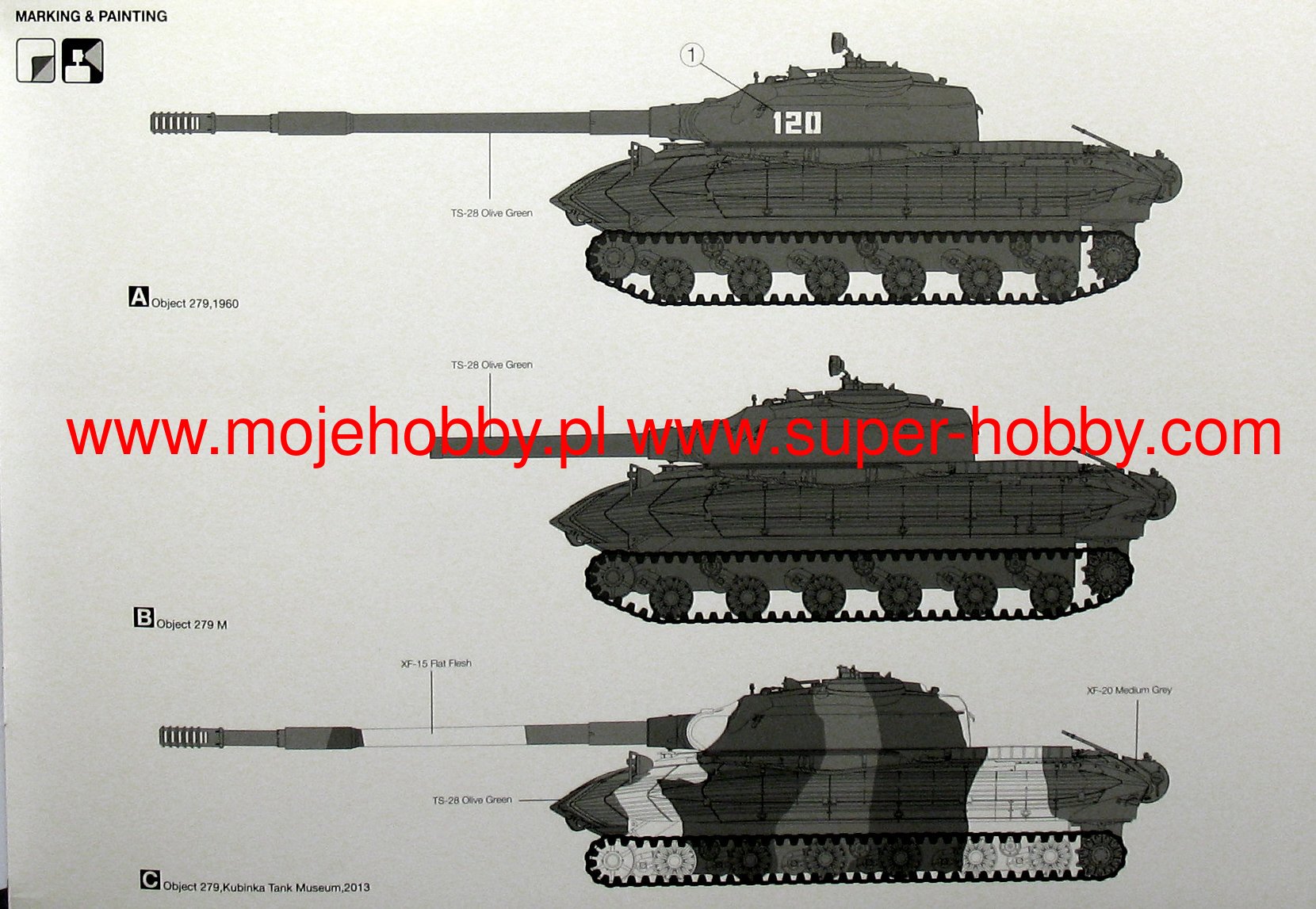 Soviet Object 279 ( 3 in 1 ) model do sklejania Takom 2001