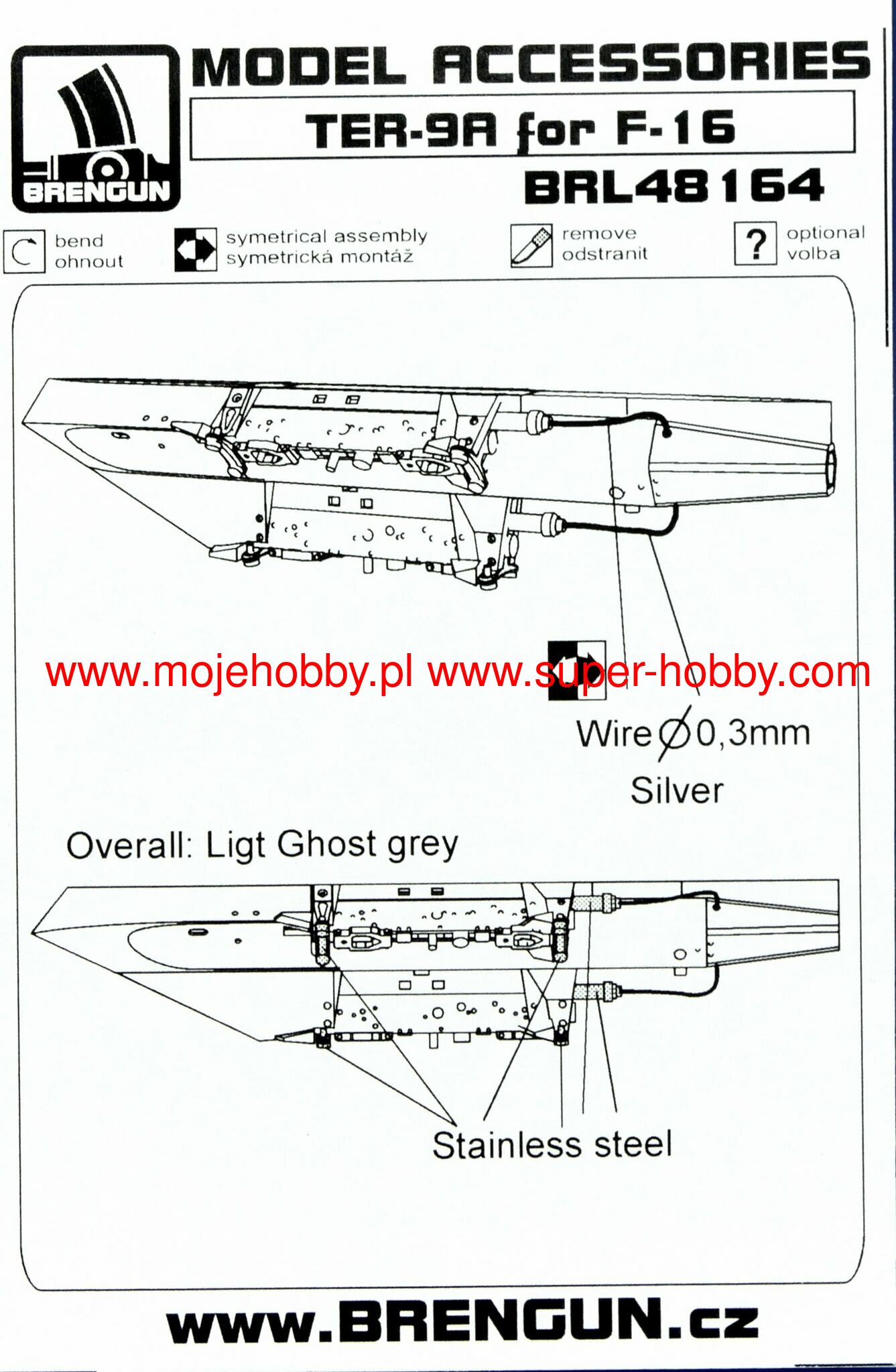 TER-9A triple ejector rack for F-16 Brengun -L48164