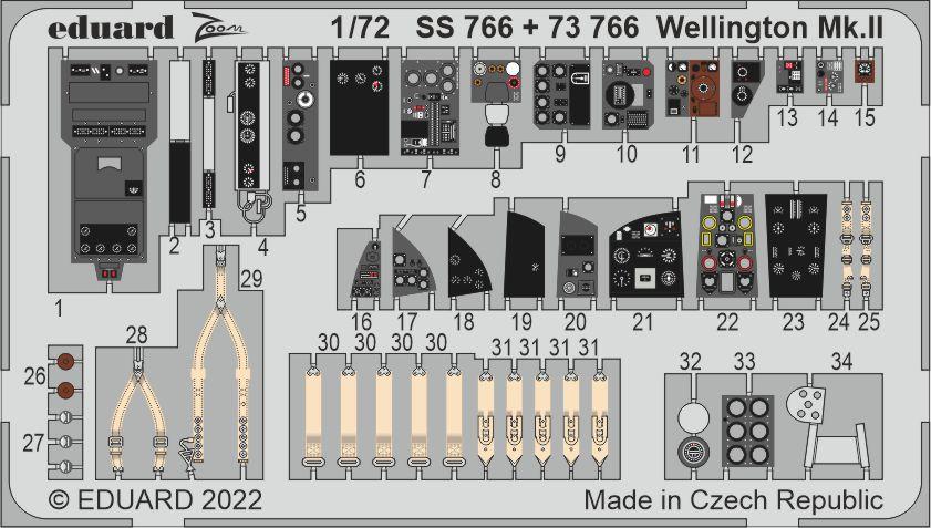 Wellington Mk.II AIRFIX Eduard 73766 Wellington Mk.II AIRFIX Eduard 73766